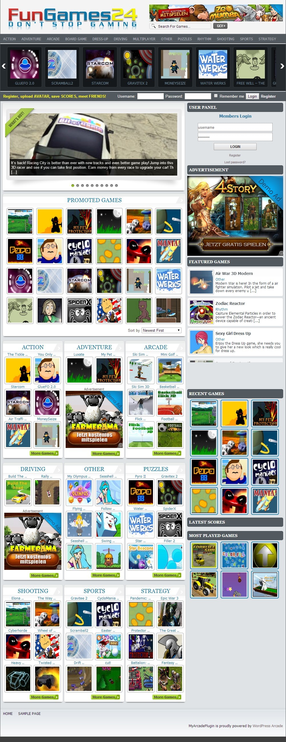 MyArcadePlugin Starter: WordPress Arcade Plugin by MyArcade | CodeCanyon